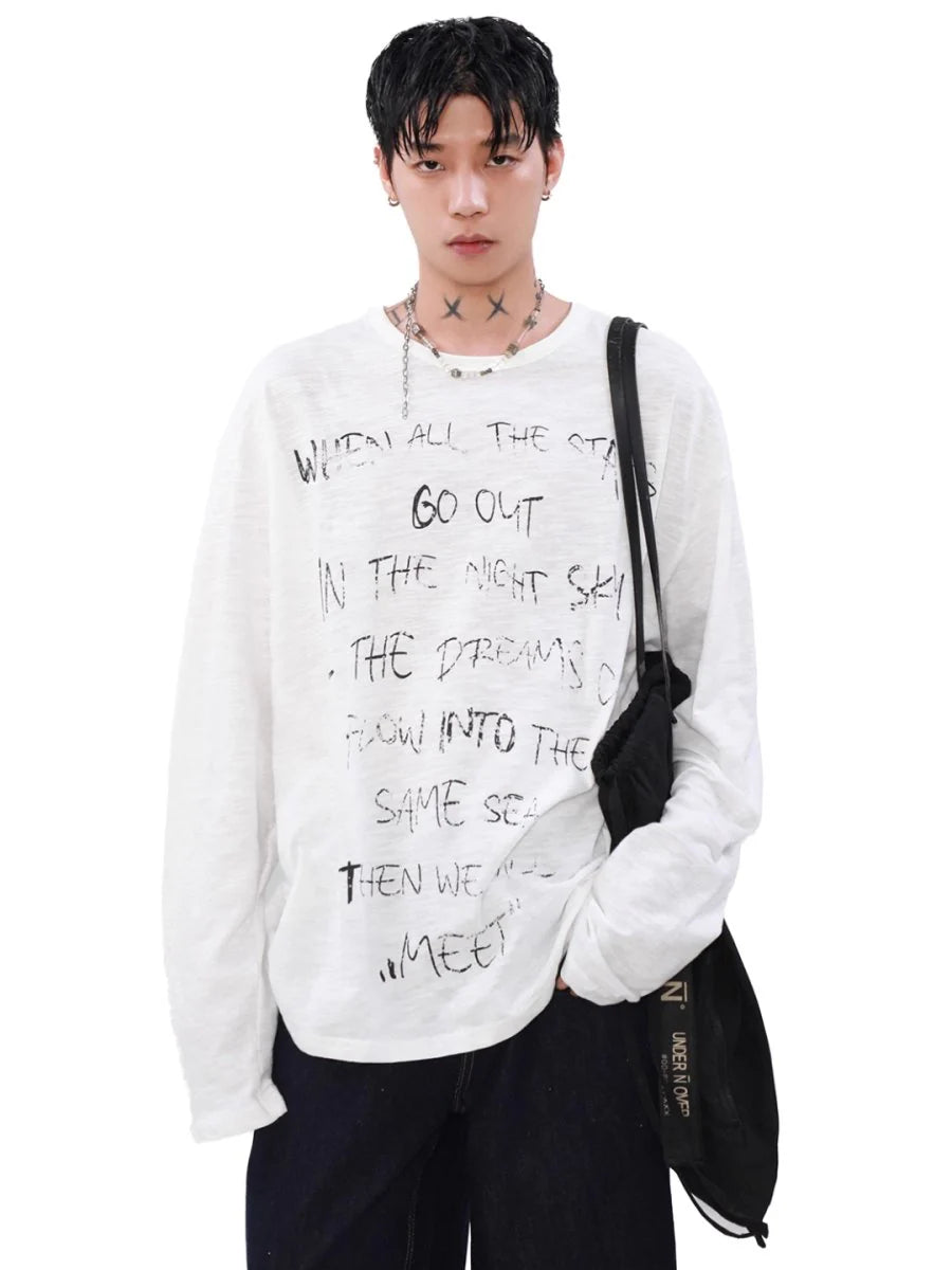 [MRNEARLY] LONG-SLEEVED T-SHIRT ST1451 – stepblock