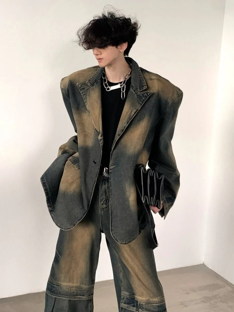 [AUTUMNWIND] DENIM JACKET + BOTTOMS ST614 – stepblock