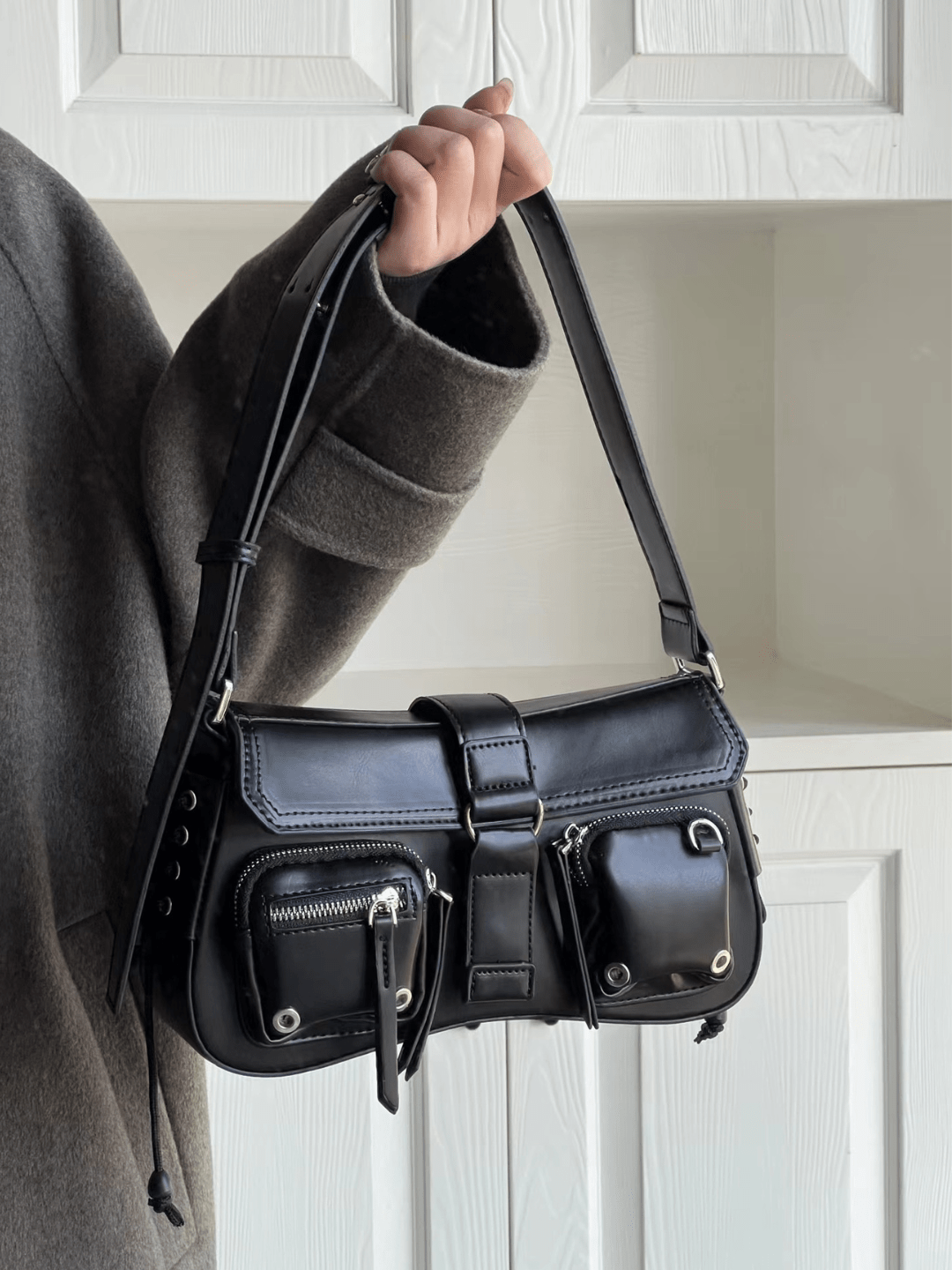 새로운 바이커 스타일 숄더백 st2240 – stepblock